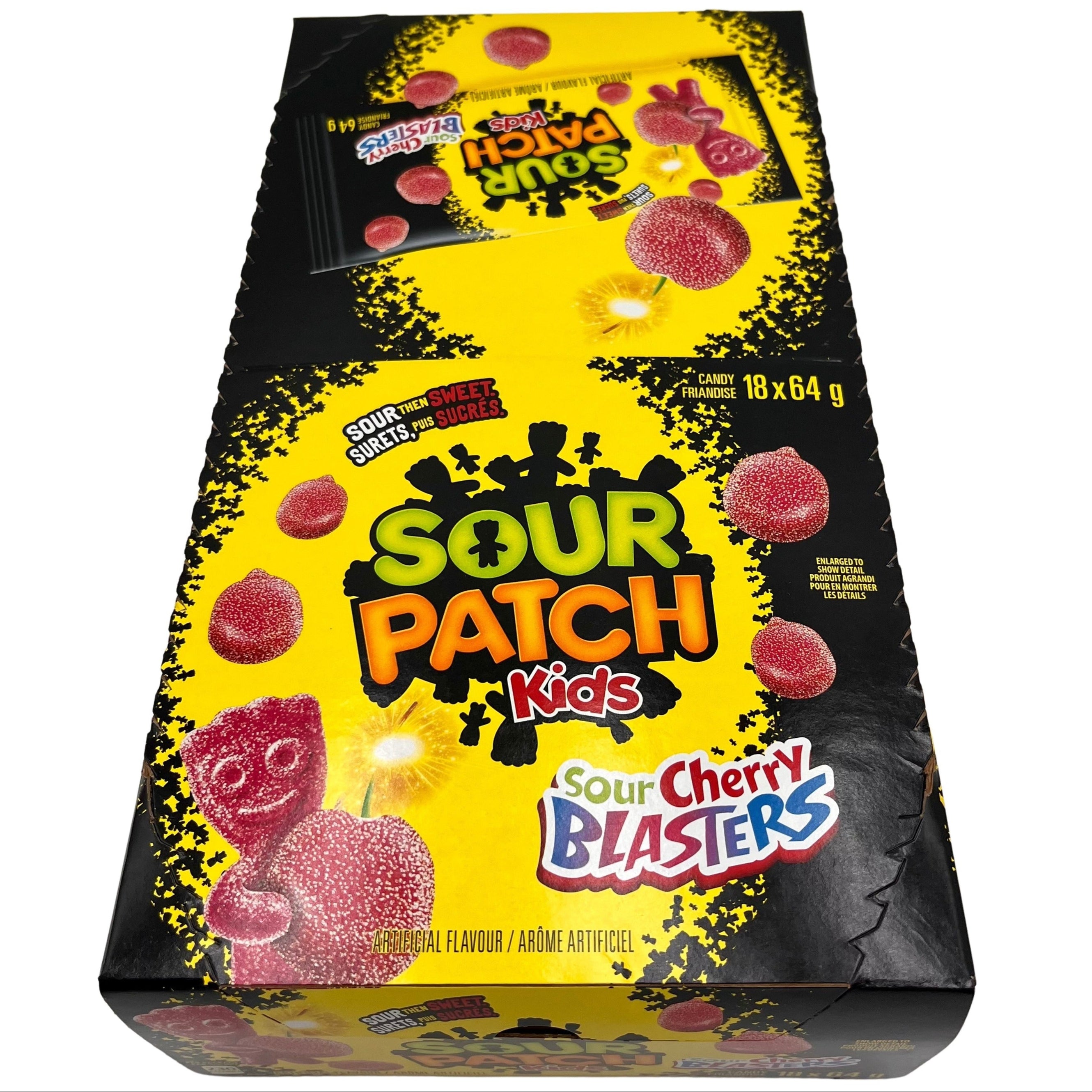 Maynards Sour Cherry Blasters 64 g 18/bx – Aiton Drug Co