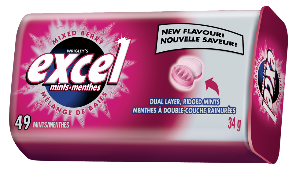 Excel Mixed Berry Mints 34 g 8's – Aiton Drug Co