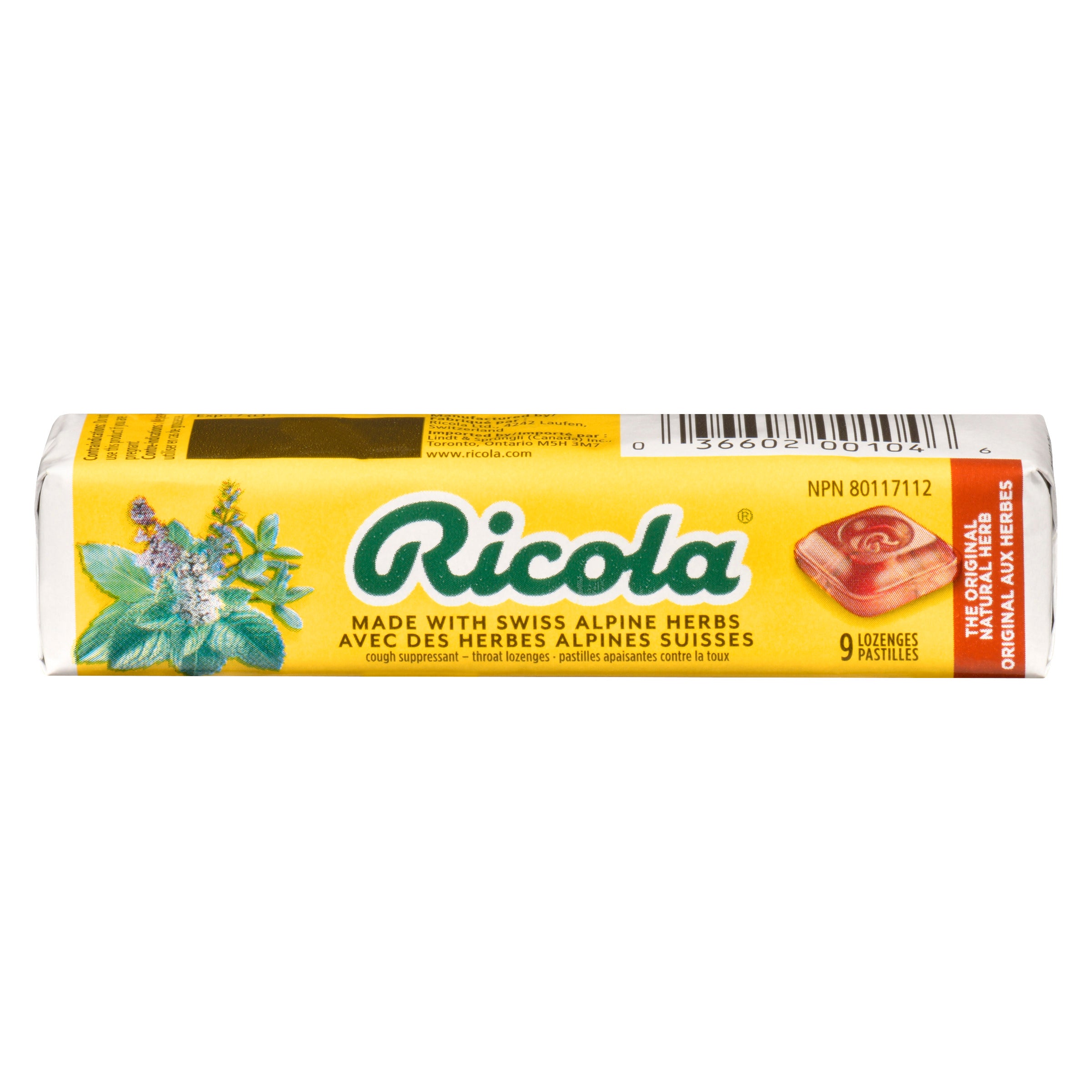 Ricola Original Herb 9 pc 20/bx – Aiton Drug Co