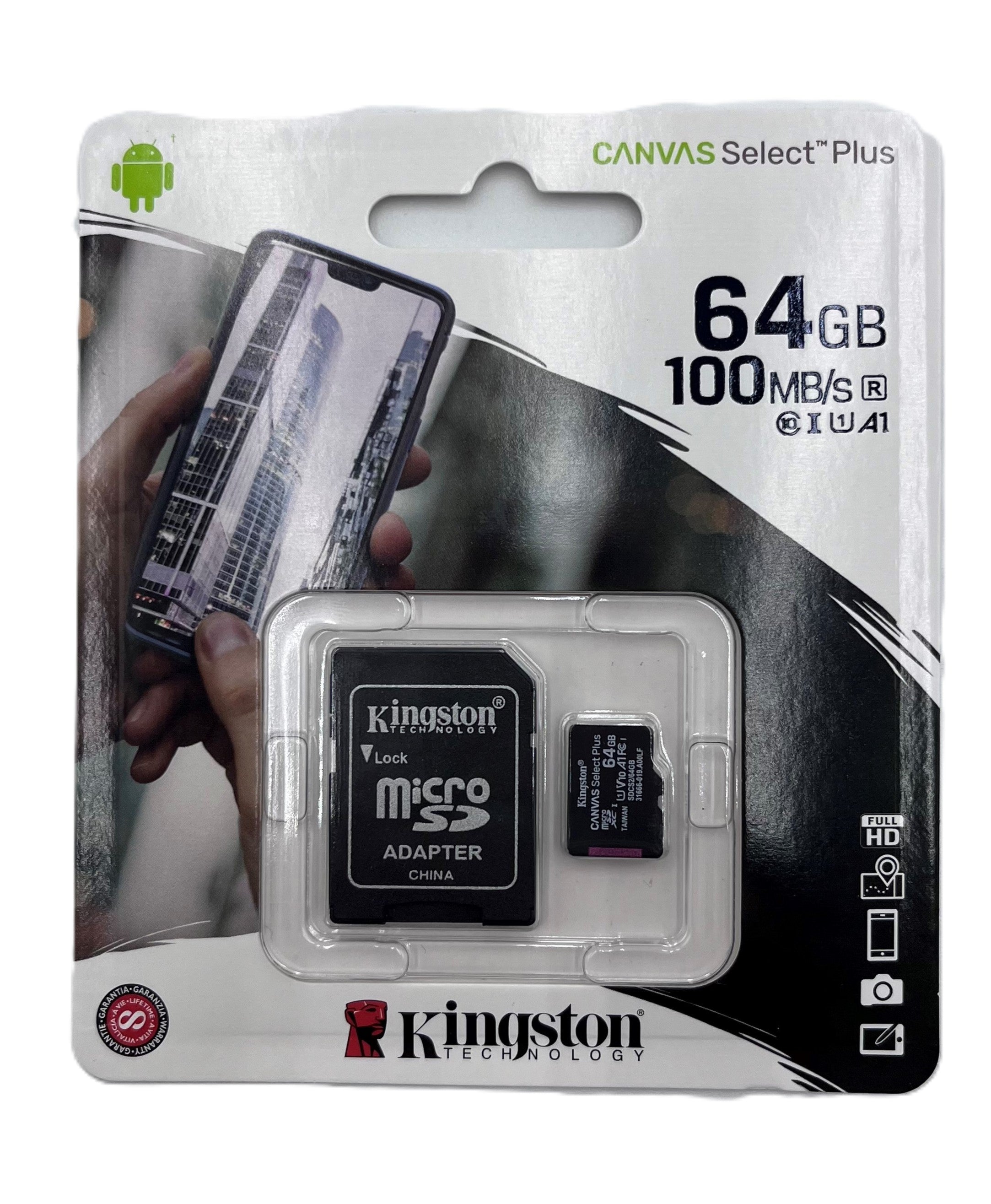 Kingston 64GB SD Micro Card with Adapter – Aiton Drug Co