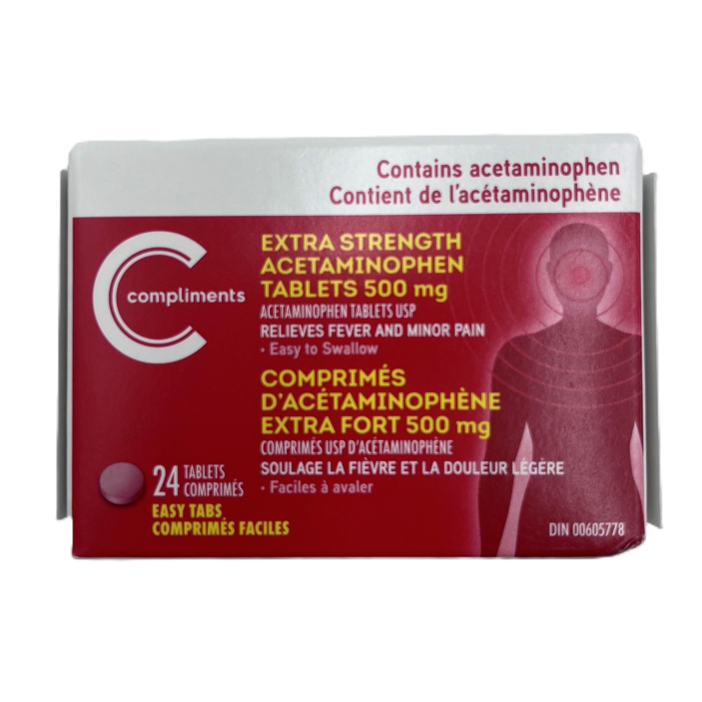 Comp Acetaminophen Easy Tabs 500mg 24's – Aiton Drug Co