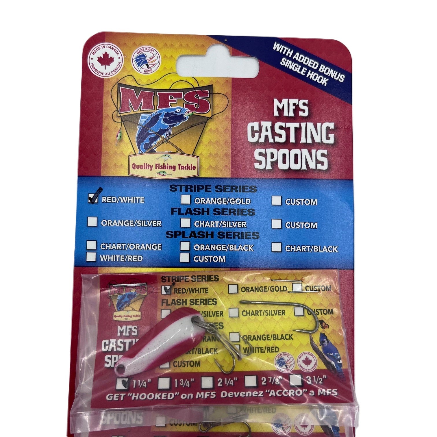 1 1/4" Heavy Wobbler Red/White Stripe 12/cd – Aiton Drug Co