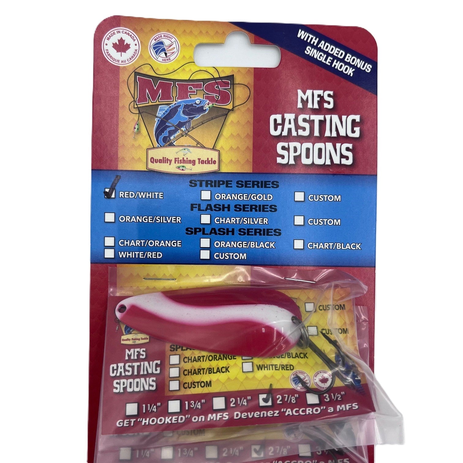 2 7/8" Heavy Wobbler Red/White Stripe 12/cd – Aiton Drug Co