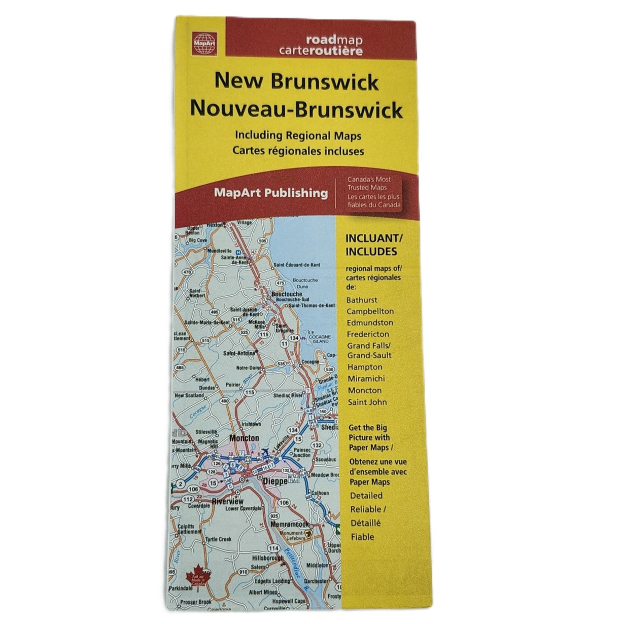 New Brunswick Road Map – Aiton Drug Co