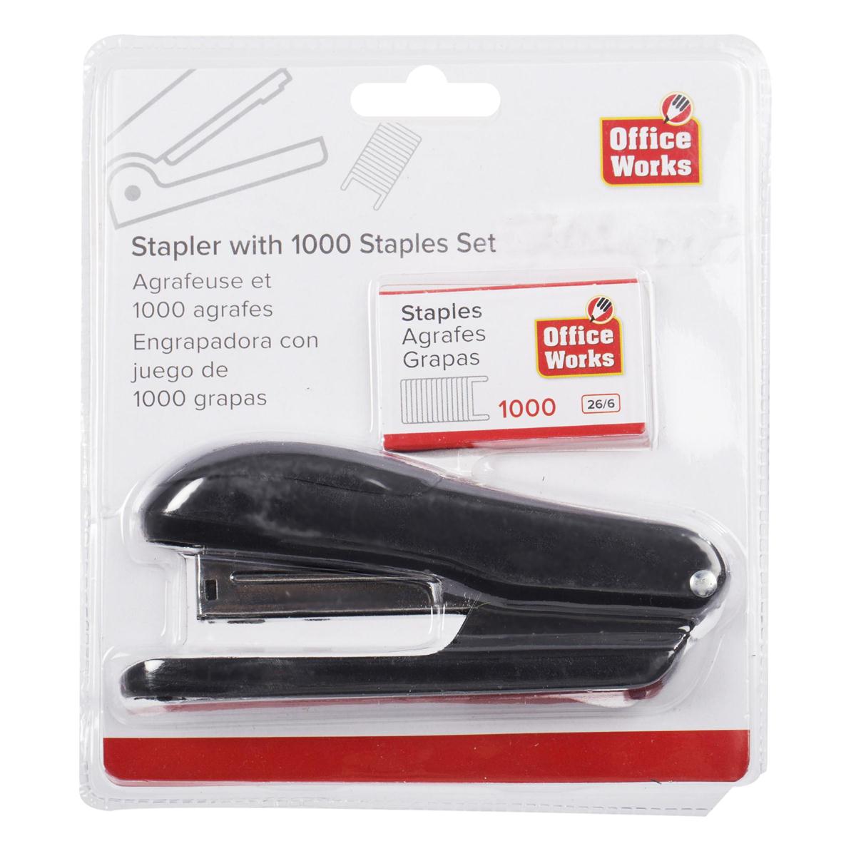 Office Works Stapler +1000 Staples Sets – Aiton Drug Co