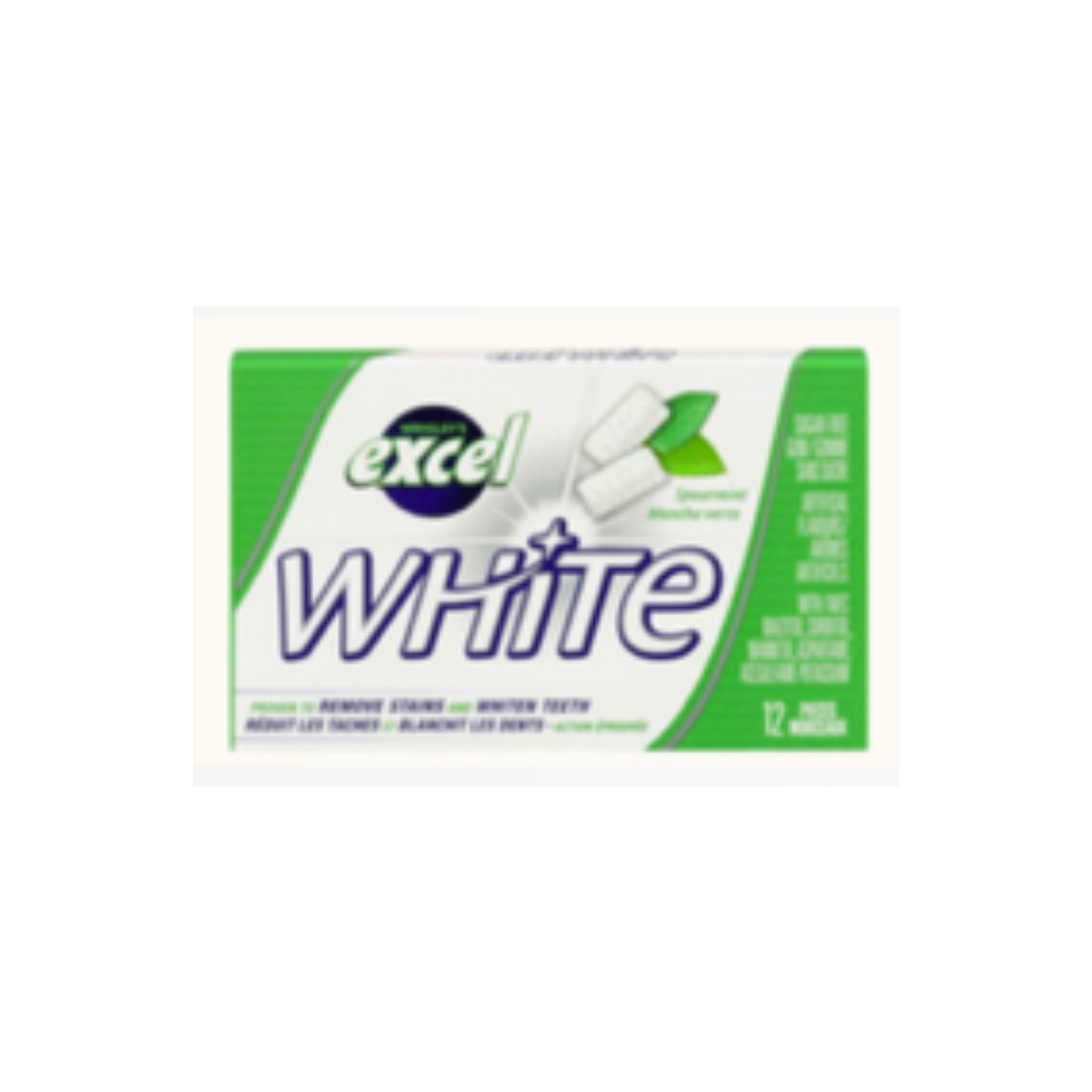 Excel White Spearmint 12/bx – Aiton Drug Co