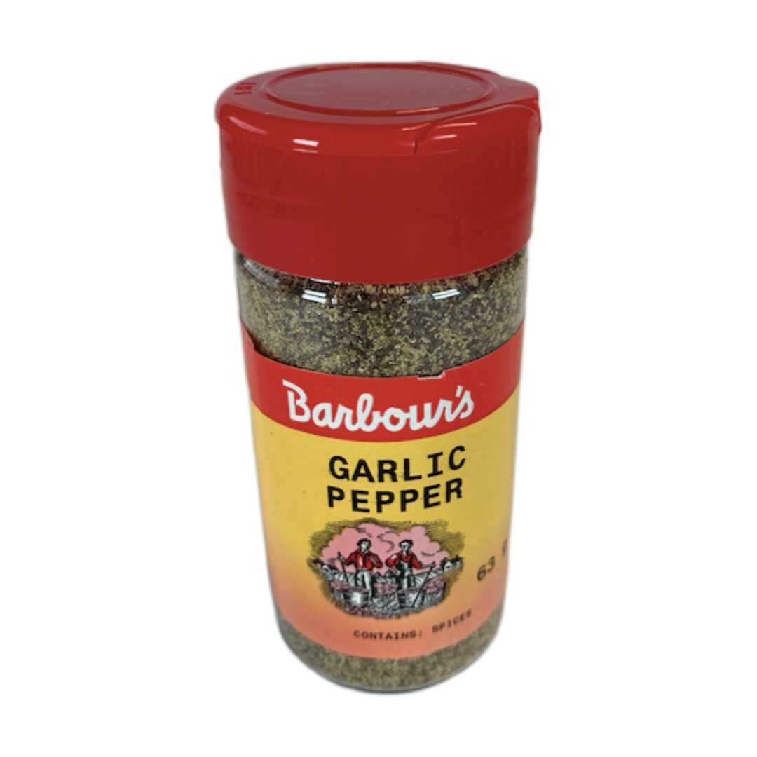 Barbour's Garlic Pepper 63g – Aiton Drug Co