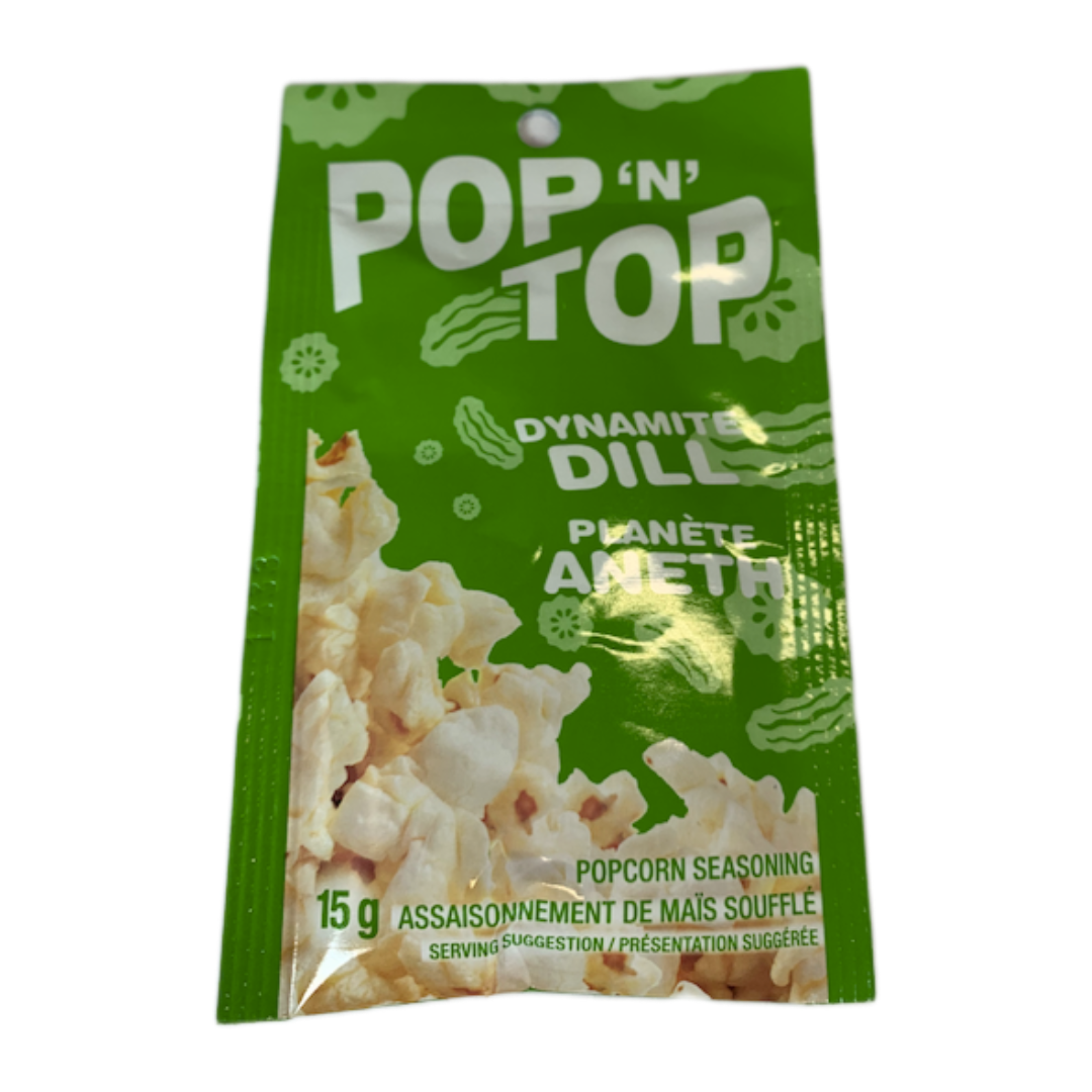 PopNTop Dynamite Dill Popcorn Seasoning 15g – Aiton Drug Co