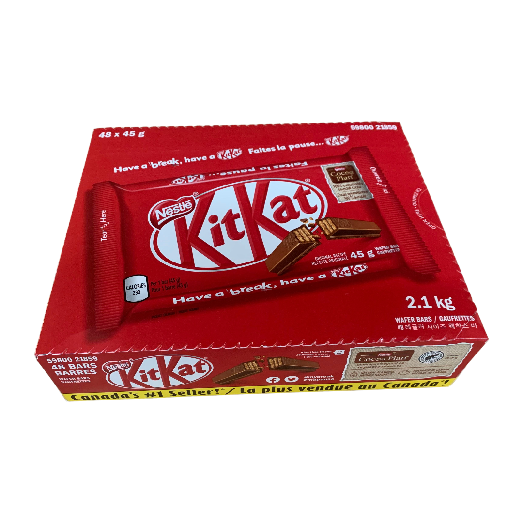 Nestle Kit kat Bar 45 g 48 box – Aiton Drug Co