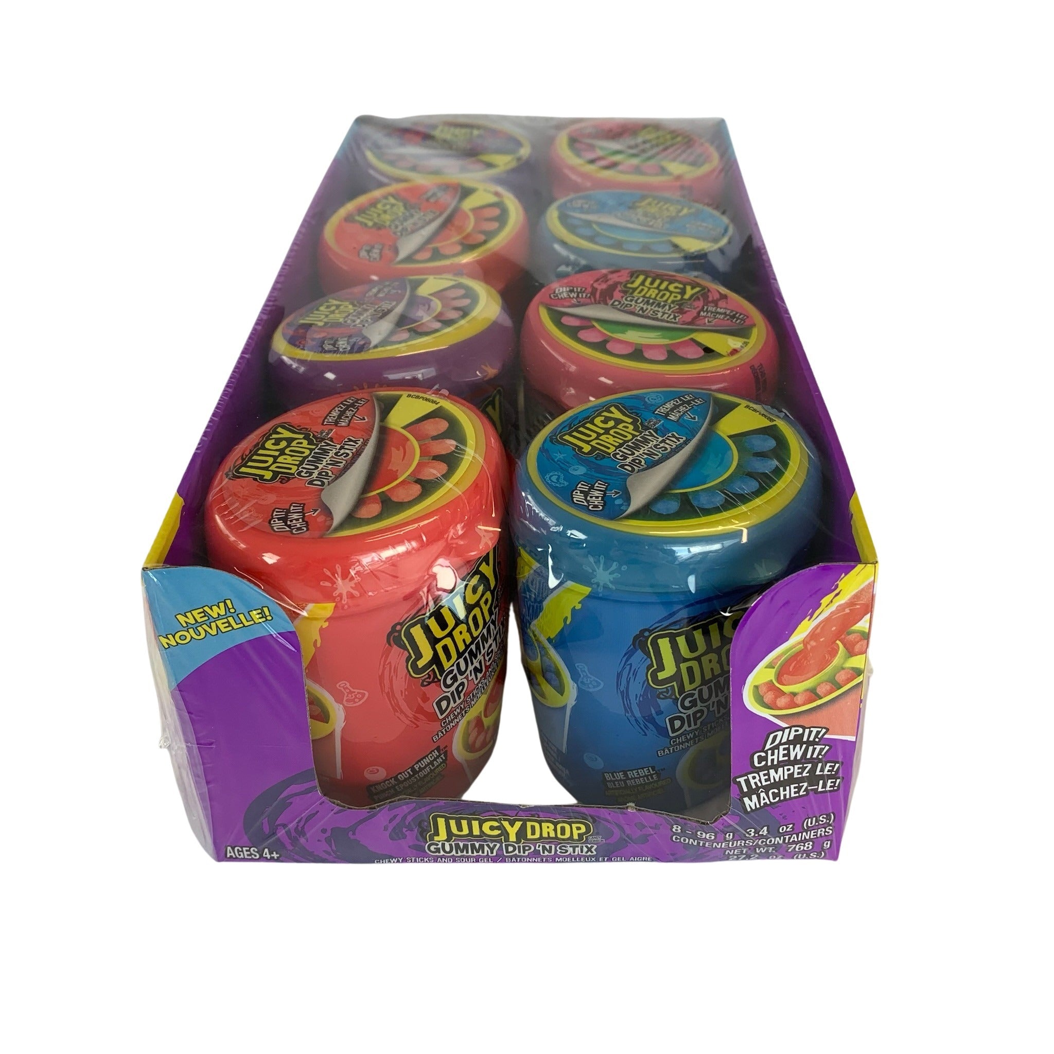 Juicy Drop Gummy DipNStix 96g- 8 per box – Aiton Drug Co