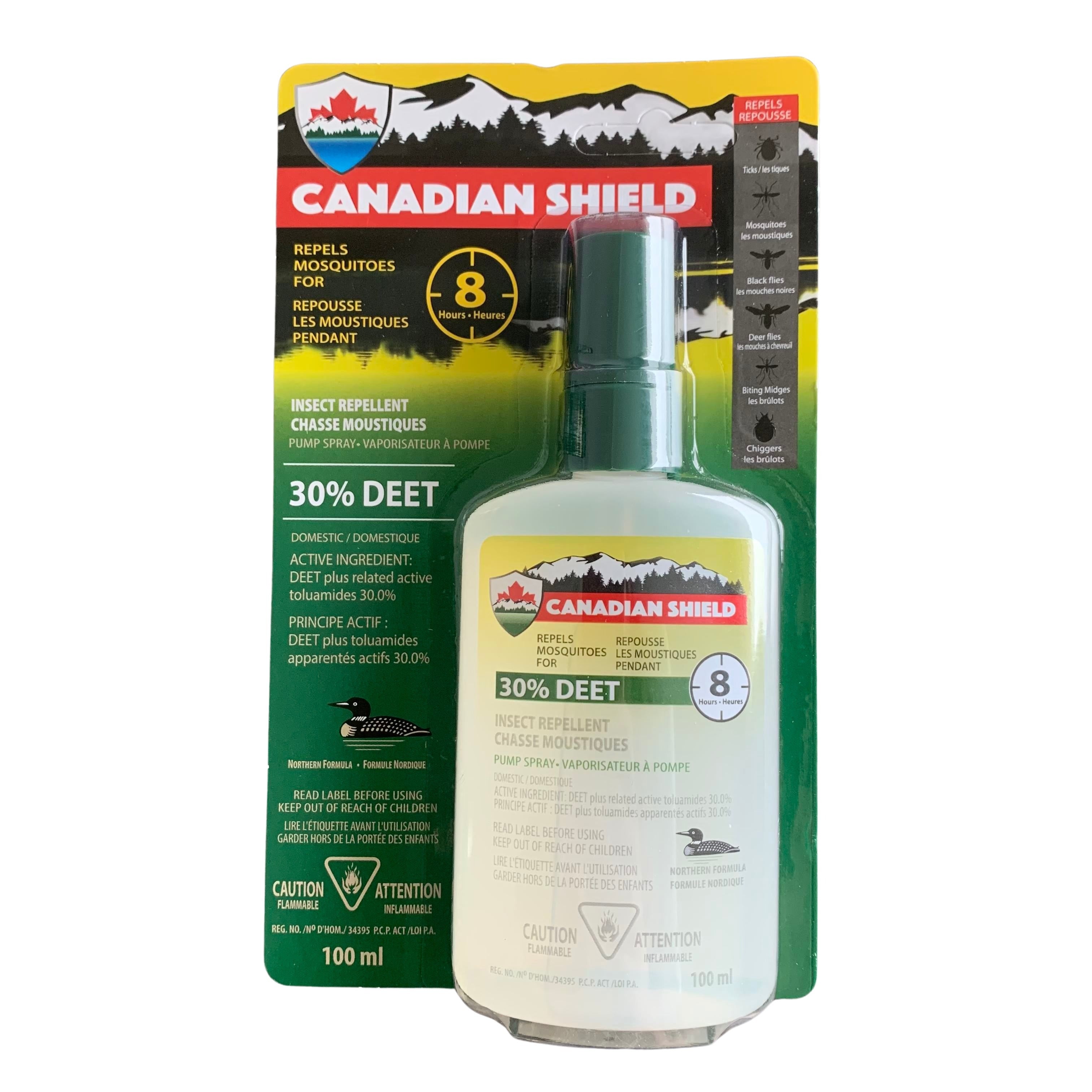Canadian Shield Pump 100 ml 30% DEET – Aiton Drug Co